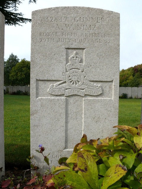 Arthur W Nimz | Royal Field Artillery | World War 1