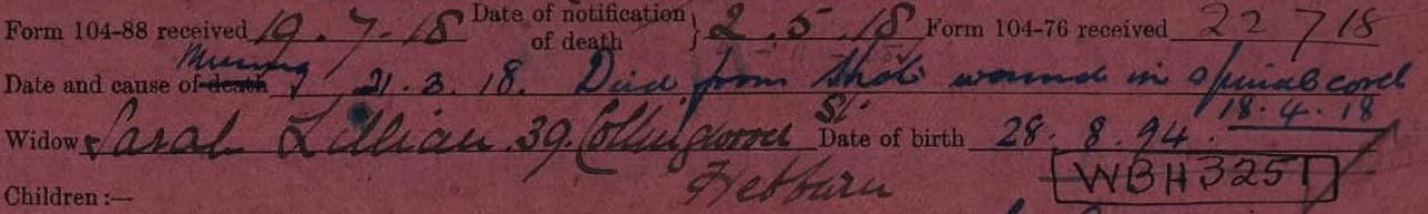 Pension Record Cards | Western Front Association | Fold3