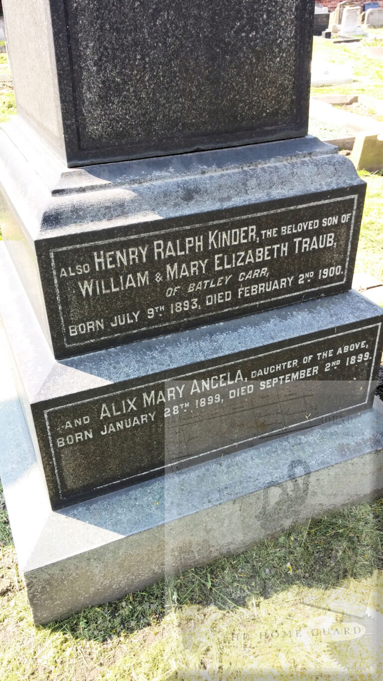 Sugar Lane Cemetery | Traub & Hartley | Wakefield/German families